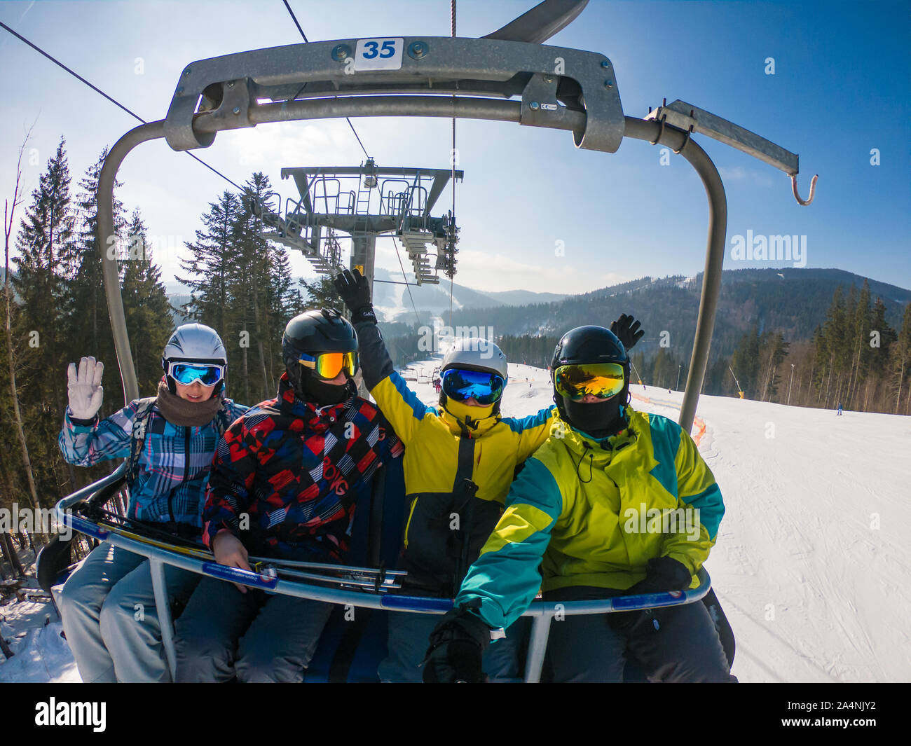 Woman elevator lift sport hi-res stock photography and images - Alamy