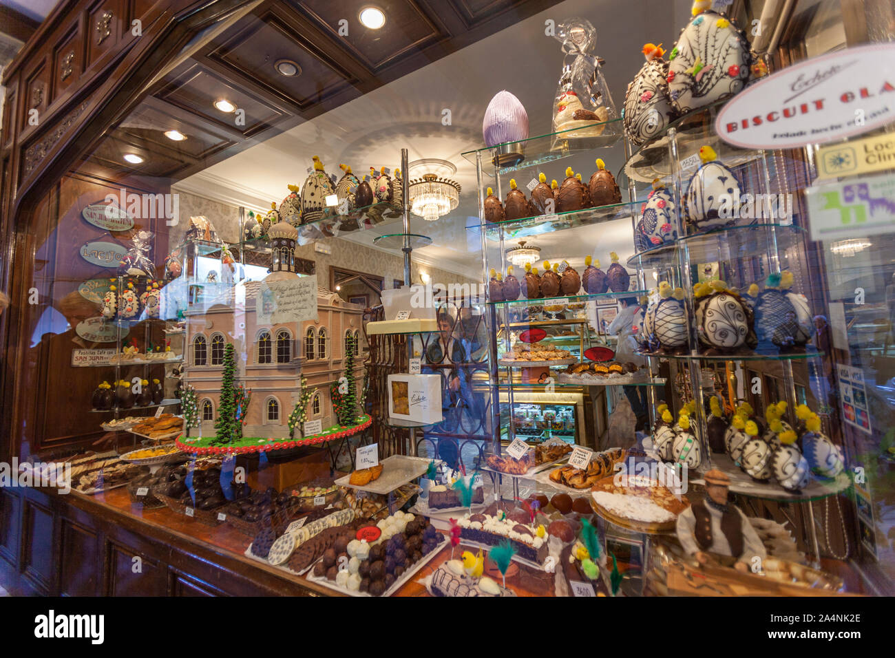 Traditional Pastelería Echeto, Plaza de la Catedral, Jaca, Aragon ...
