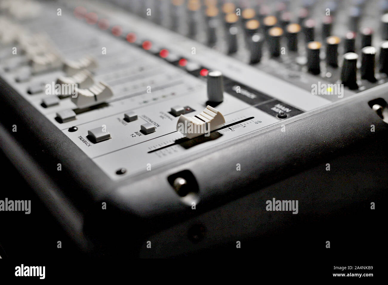 sound mixer, audio mixing console Stock Photo - Alamy