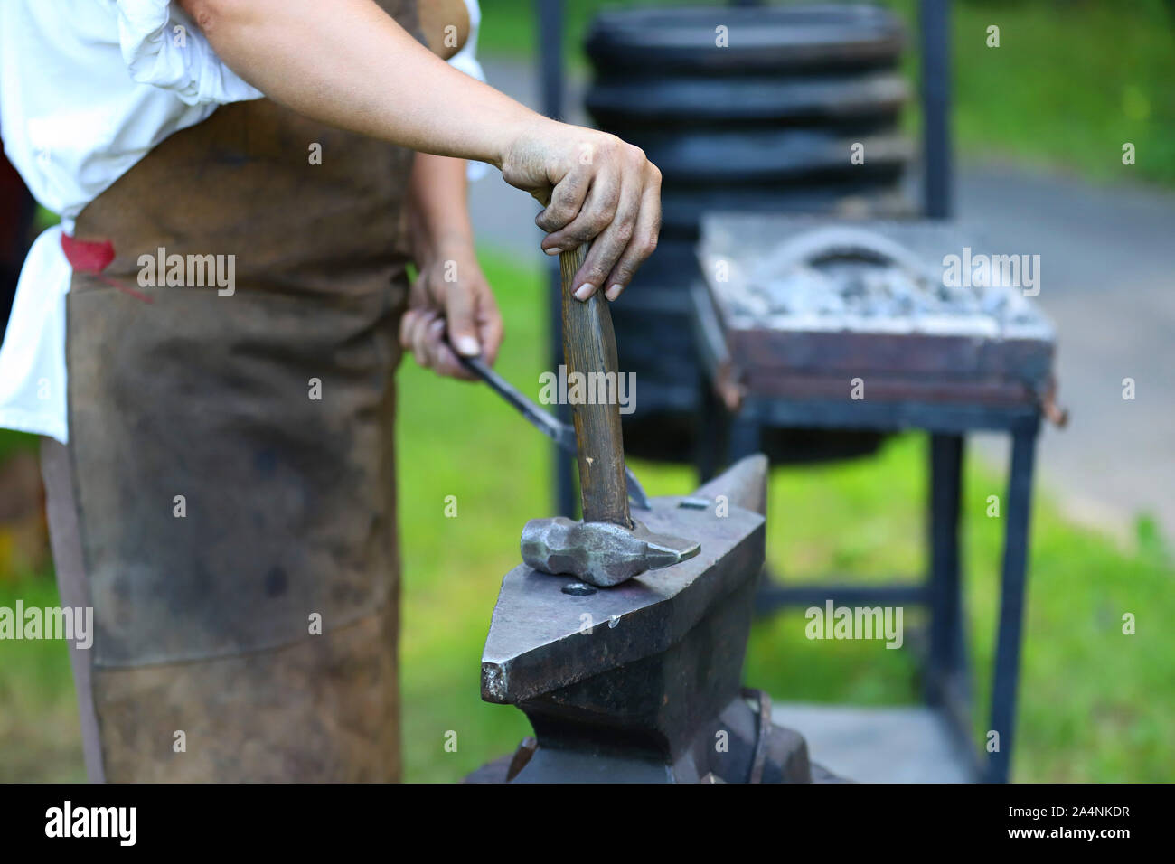 Blacksmith worker hi-res stock photography and images - Alamy