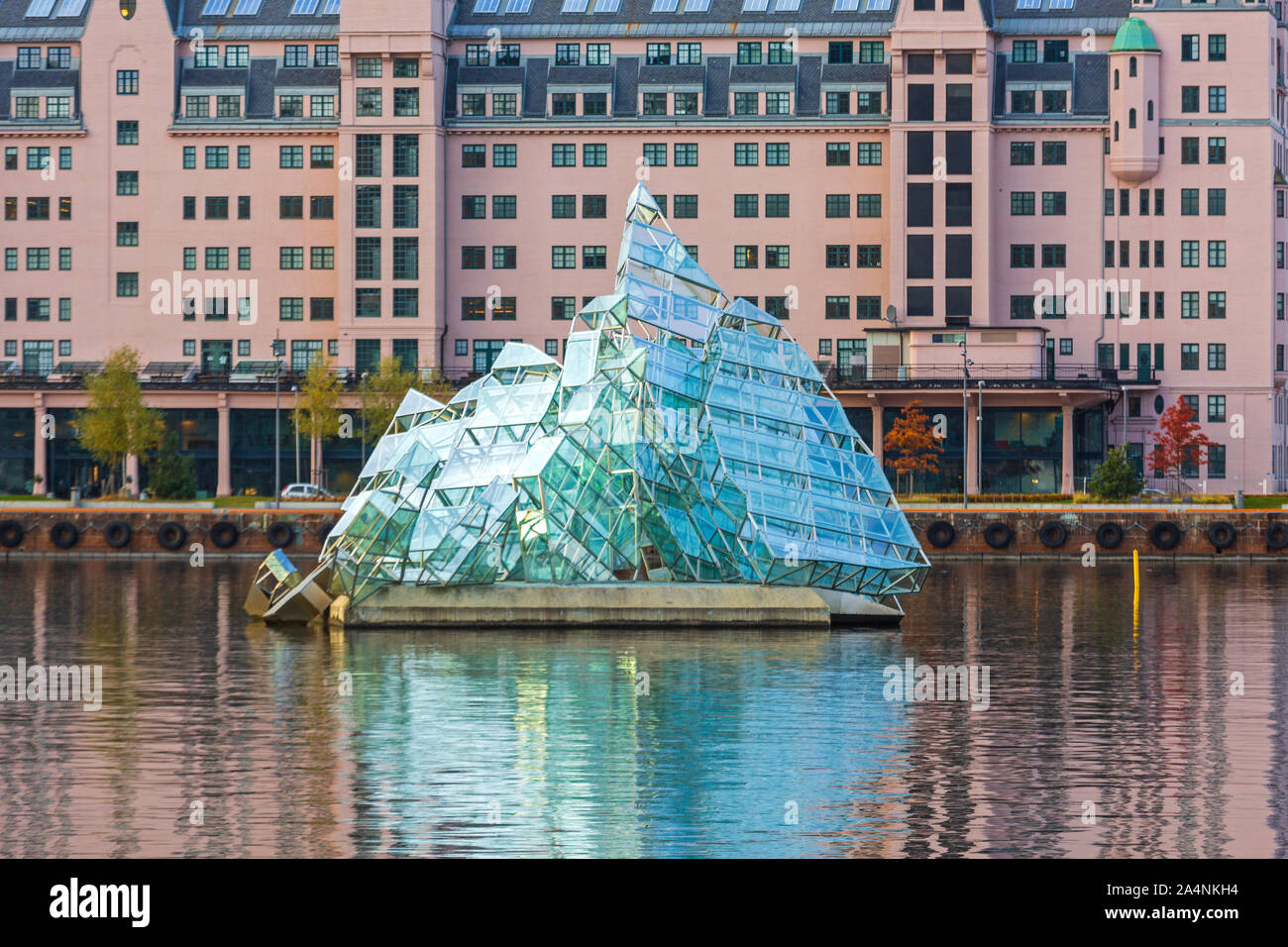 Floating Iceberg Glass Structure in Oslo Norway Stock Photo - Alamy