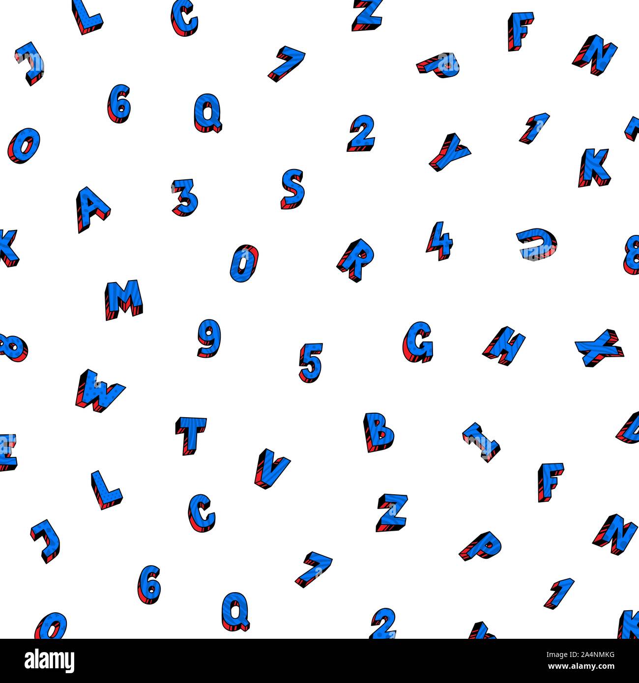 Latin letters on a white background. Vector. Latin letters pattern for ...