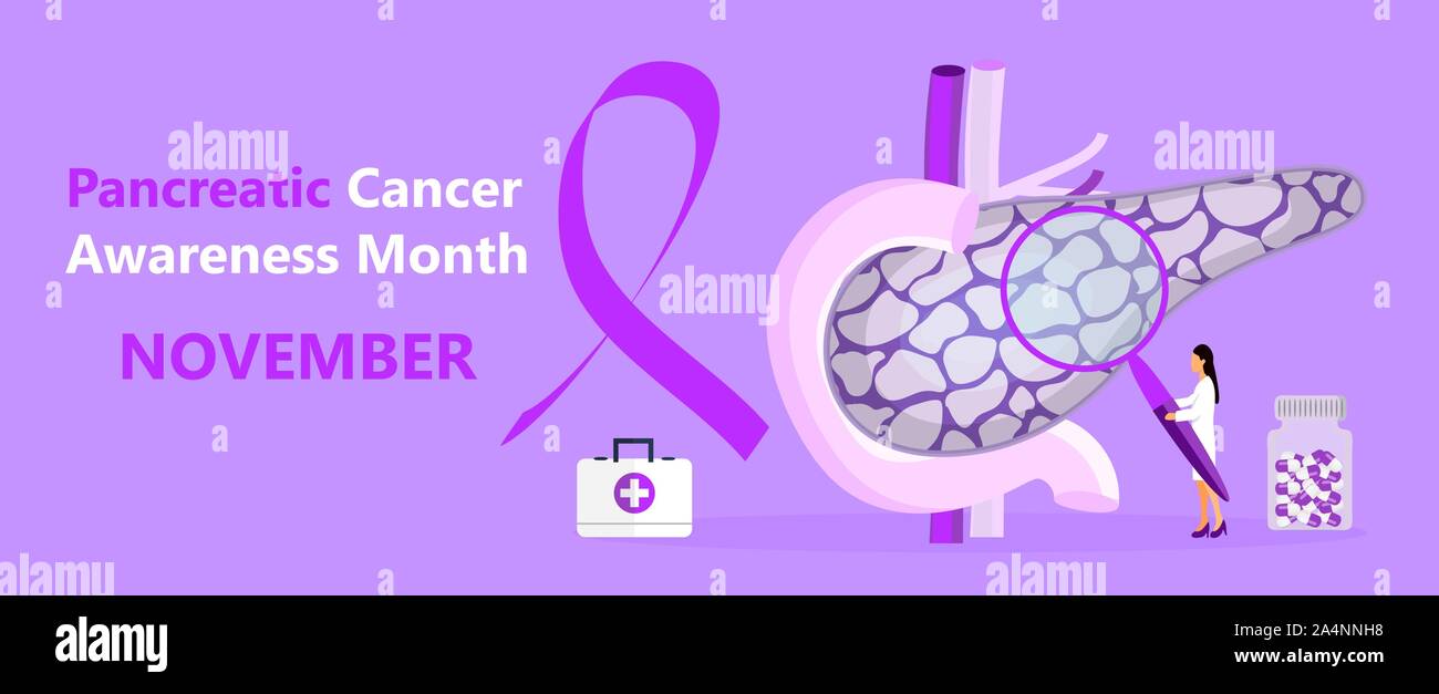 Pancreatic Cancer Awareness Month is organized on November in USA Stock ...