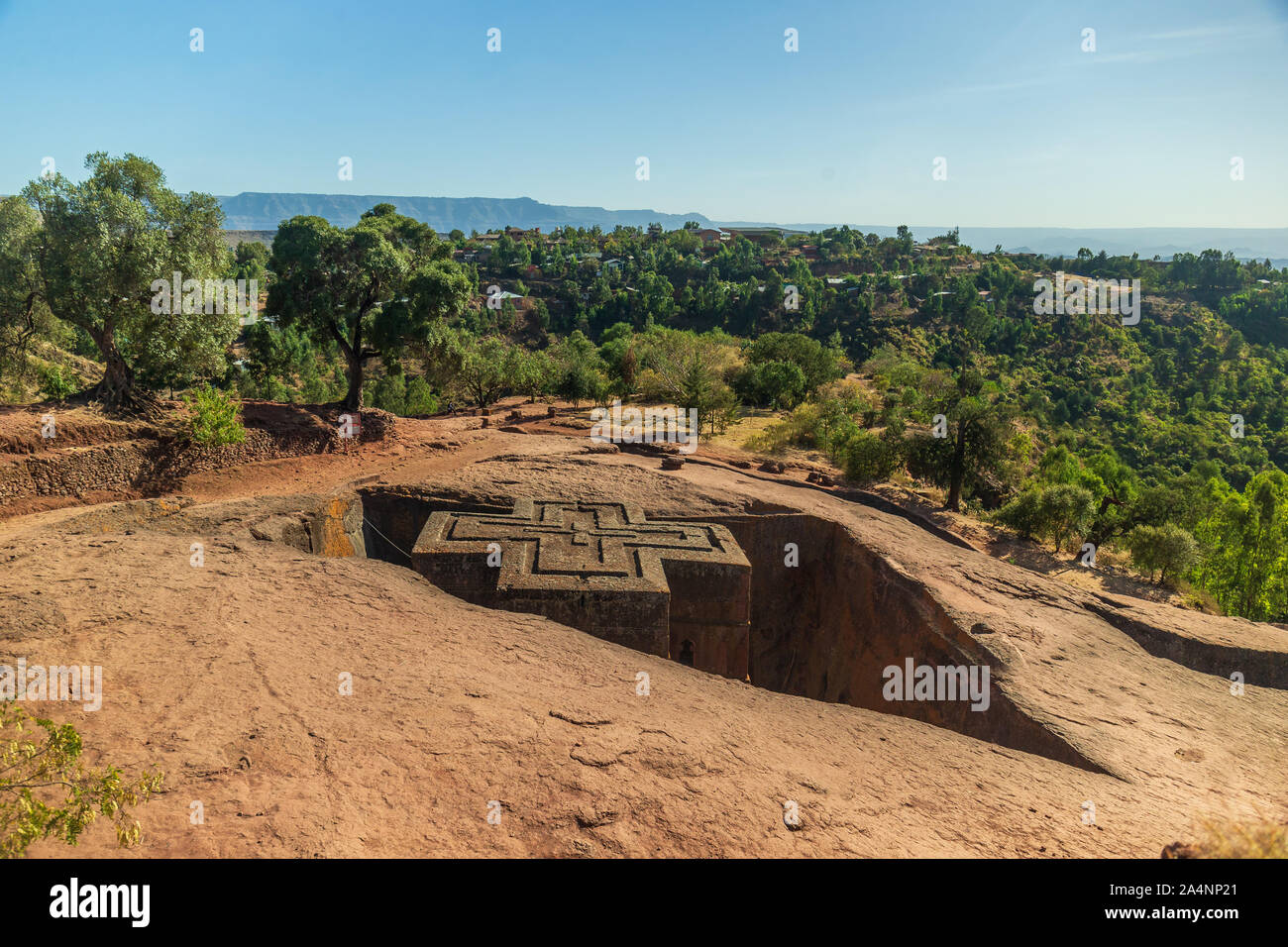 Church of St. George (Bete Giyorgis), Lalibela, Ethiopia Stock Photo ...