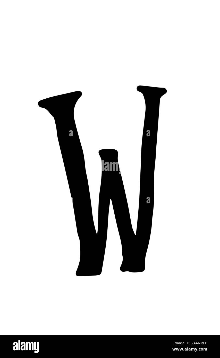 Bumpy elongated font. Vector. Capital letter. Uneven font. Letter are ...