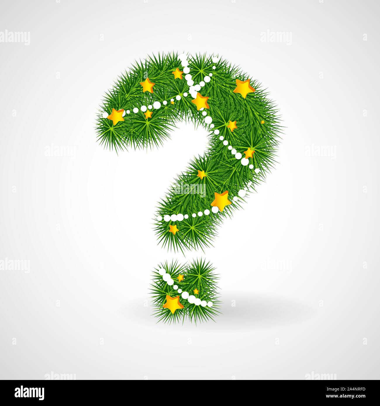 New Year tree question mark Stock Vector Image & Art - Alamy