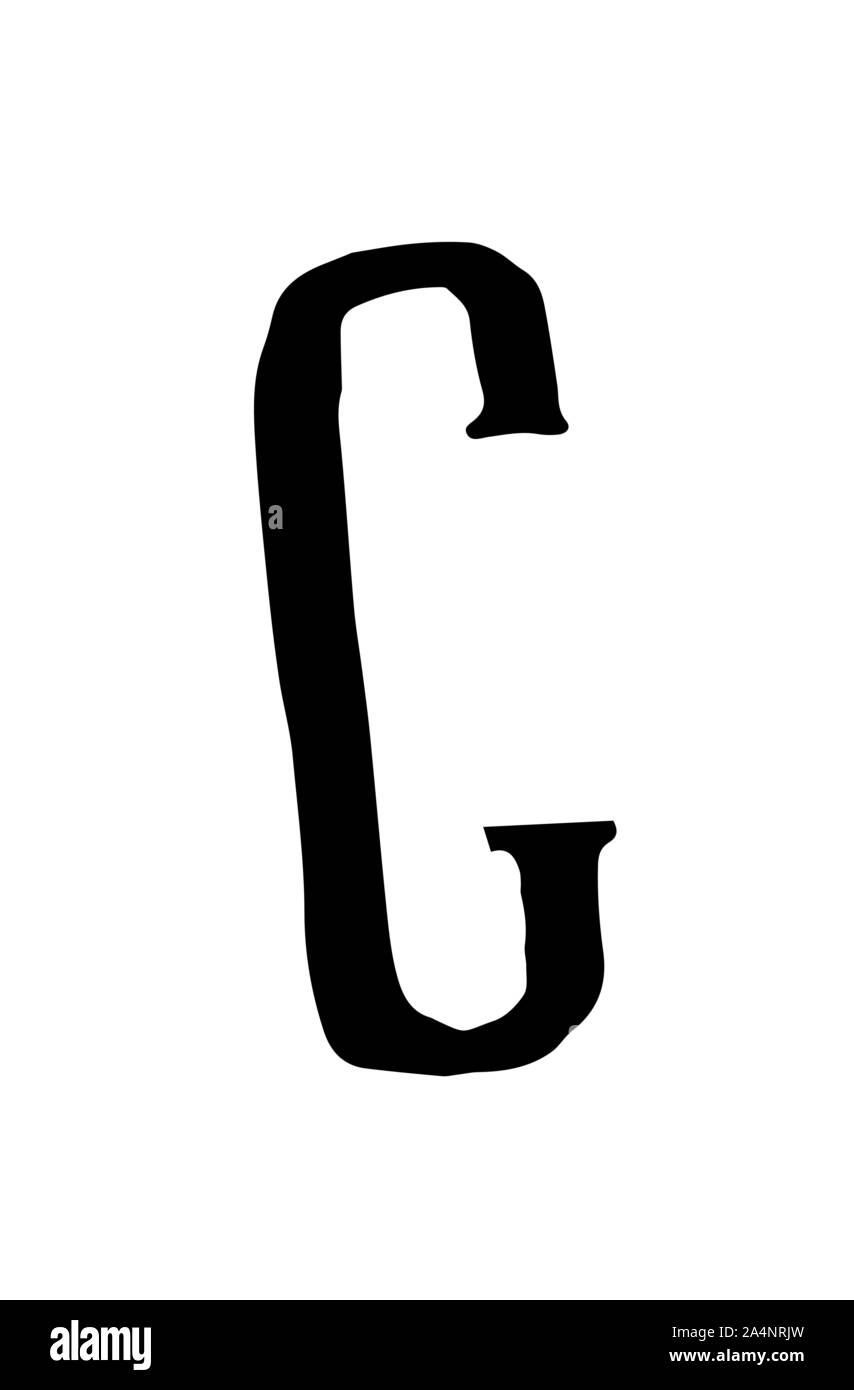 Bumpy elongated font. Vector. Capital letter. Uneven font. Letter are ...