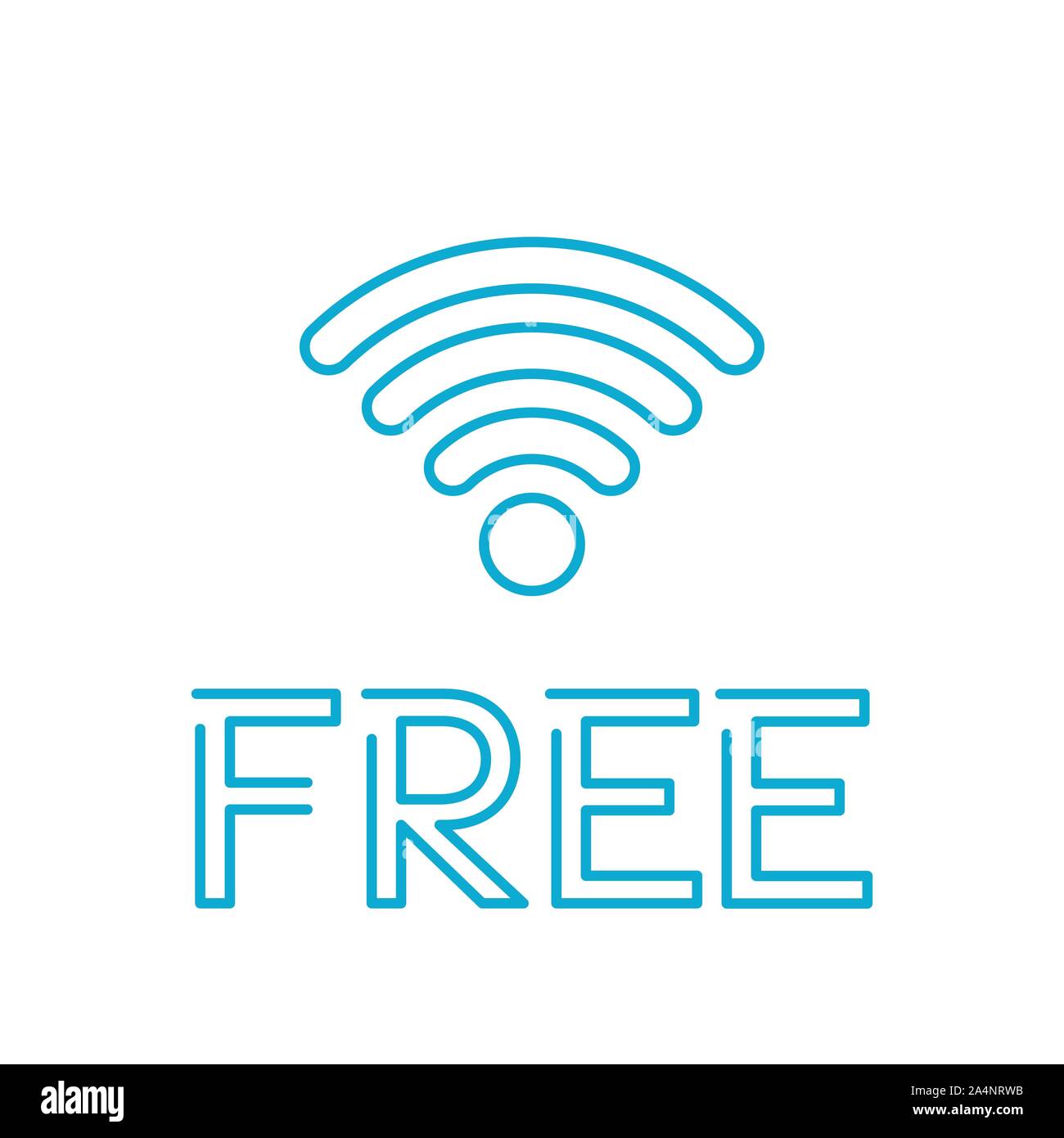 Free wifi sign concept. Internet access, hotspot. Stock Vector ...