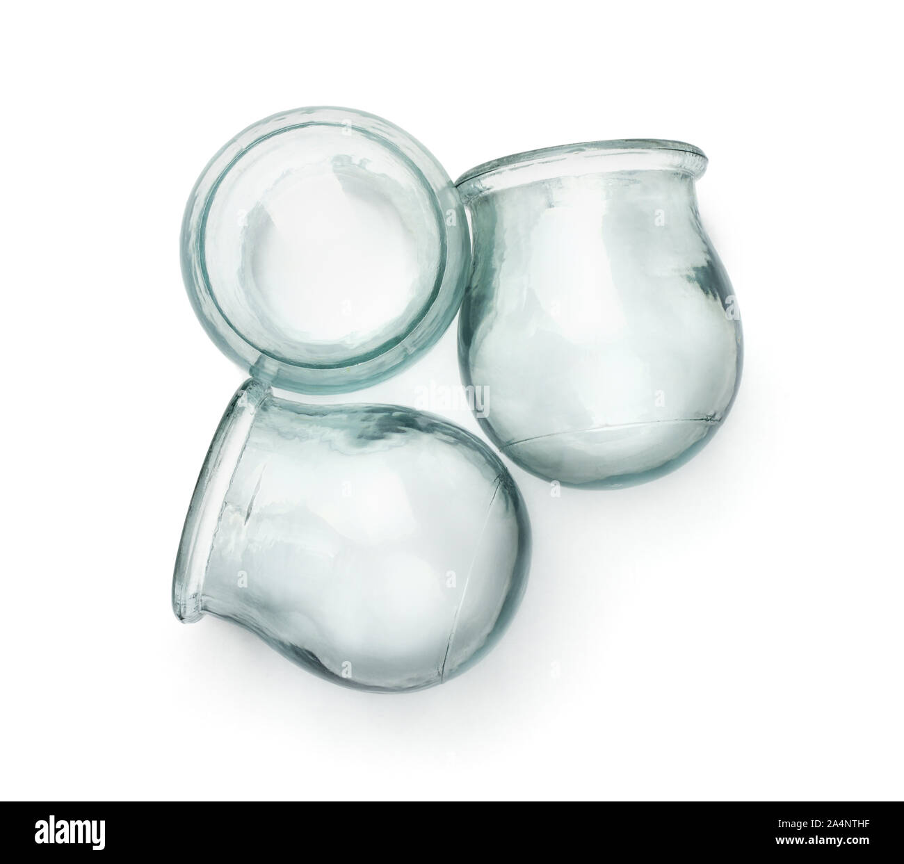 Cupping therapy cups Cut Out Stock Images & Pictures - Alamy
