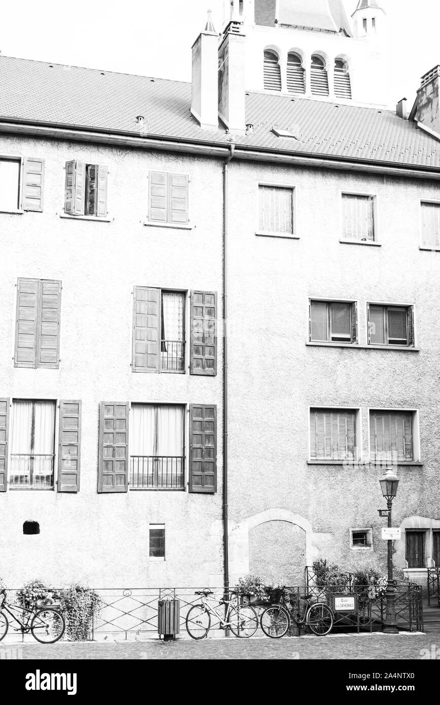 Beautiful view windows medieval Black and White Stock Photos & Images ...