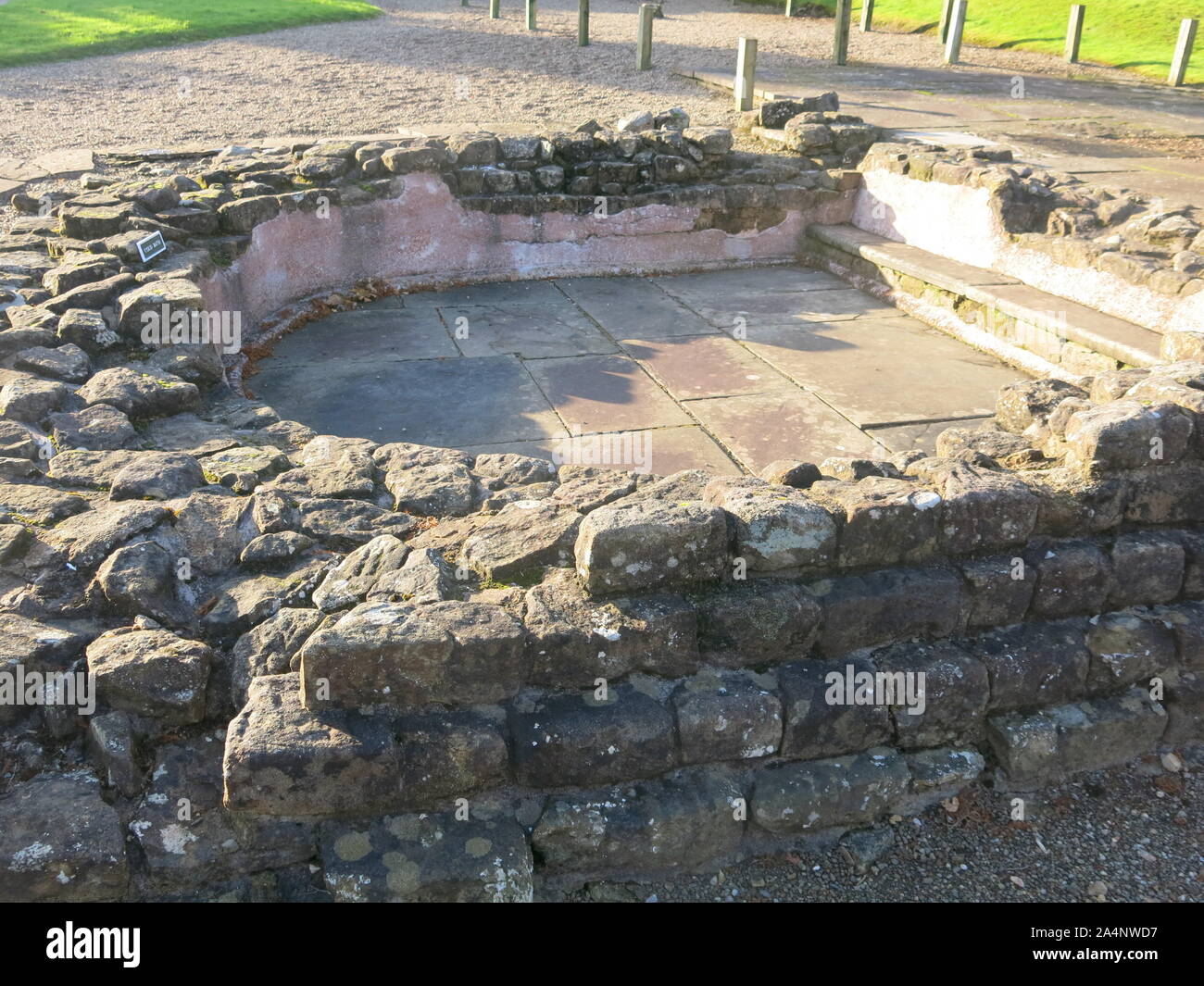 The well-preserved Roman ruins at the Bearsden Bath-House, an Historic ...