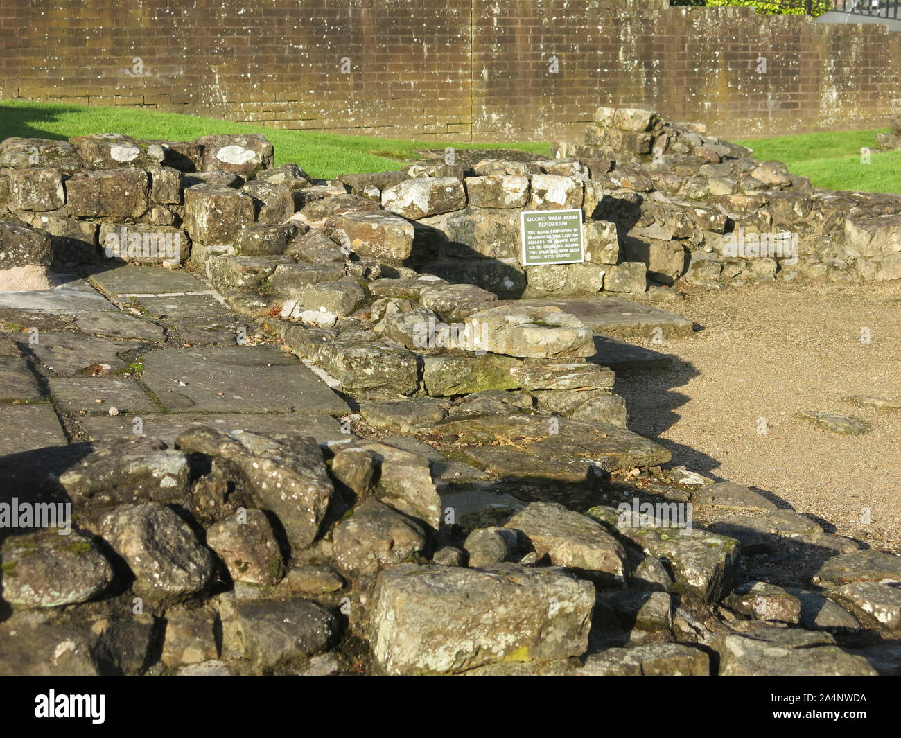 The well-preserved Roman ruins at the Bearsden Bath-House, an Historic ...