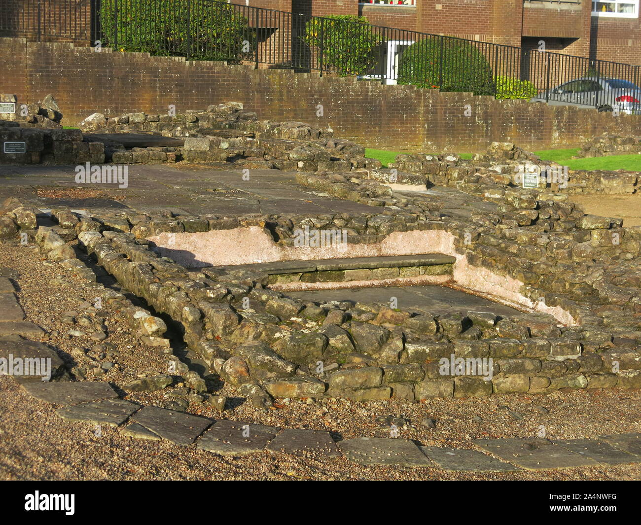 The well-preserved Roman ruins at the Bearsden Bath-House, an Historic ...