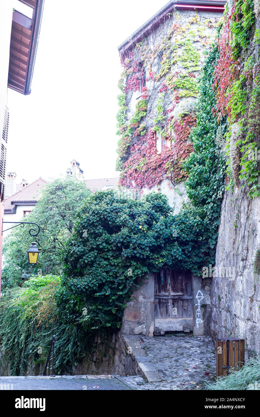 Pretty doors in Annecy, France Stock Photo - Alamy
