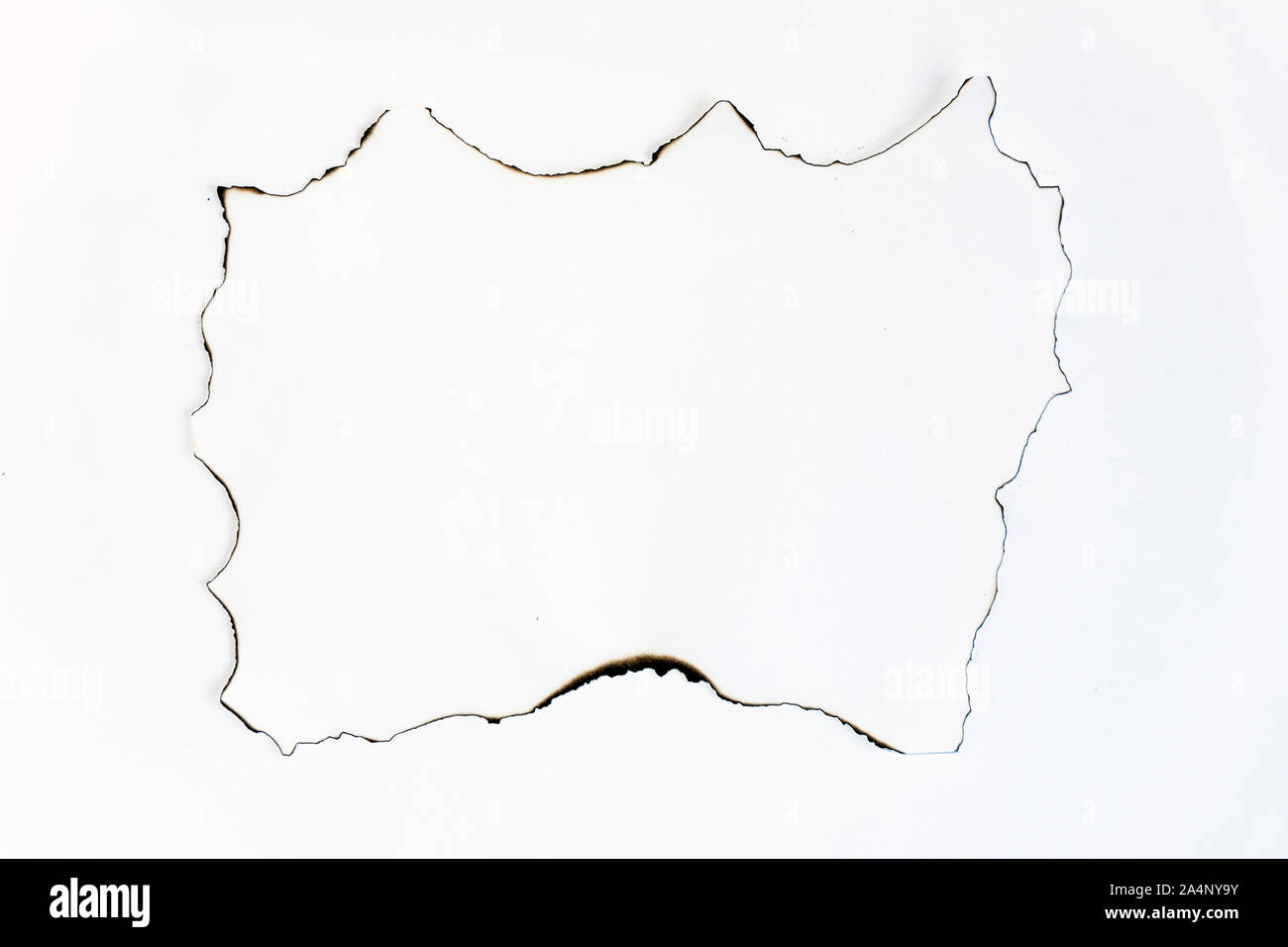 Blank burnt sheet of paper. Mockup for design. Creative paper ...