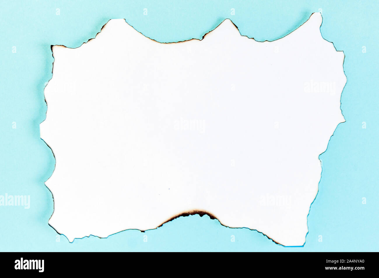 Blank burnt sheet of paper. Mockup for design. Creative paper ...