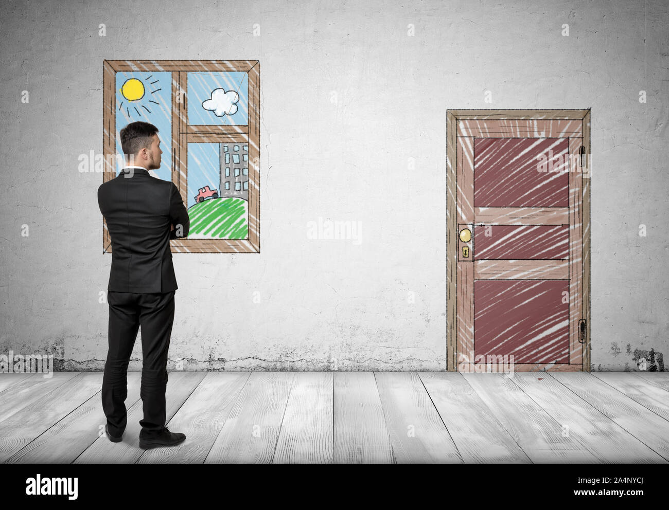 Person entering front door hi-res stock photography and images - Alamy