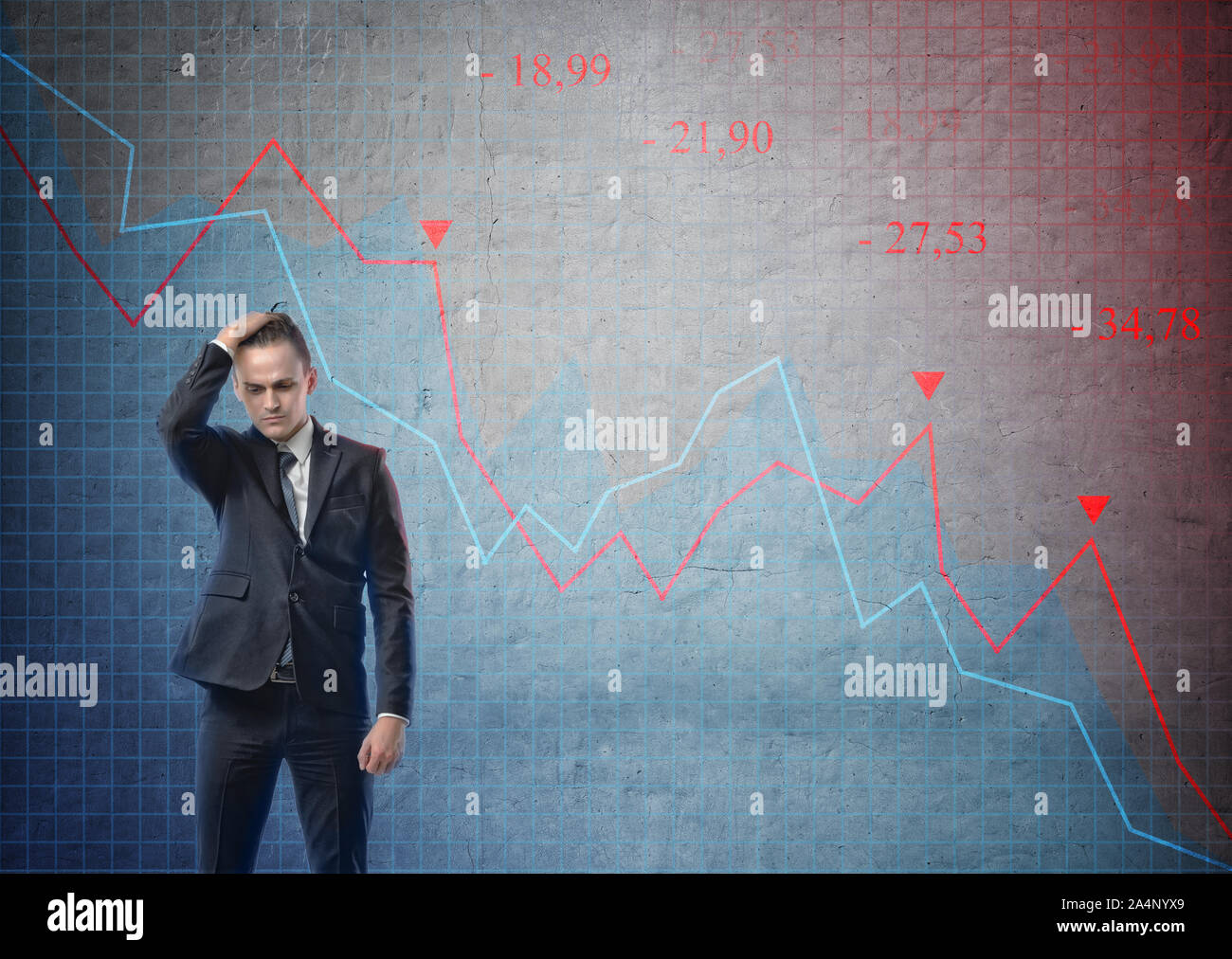 Stock falling hi-res stock photography and images - Alamy