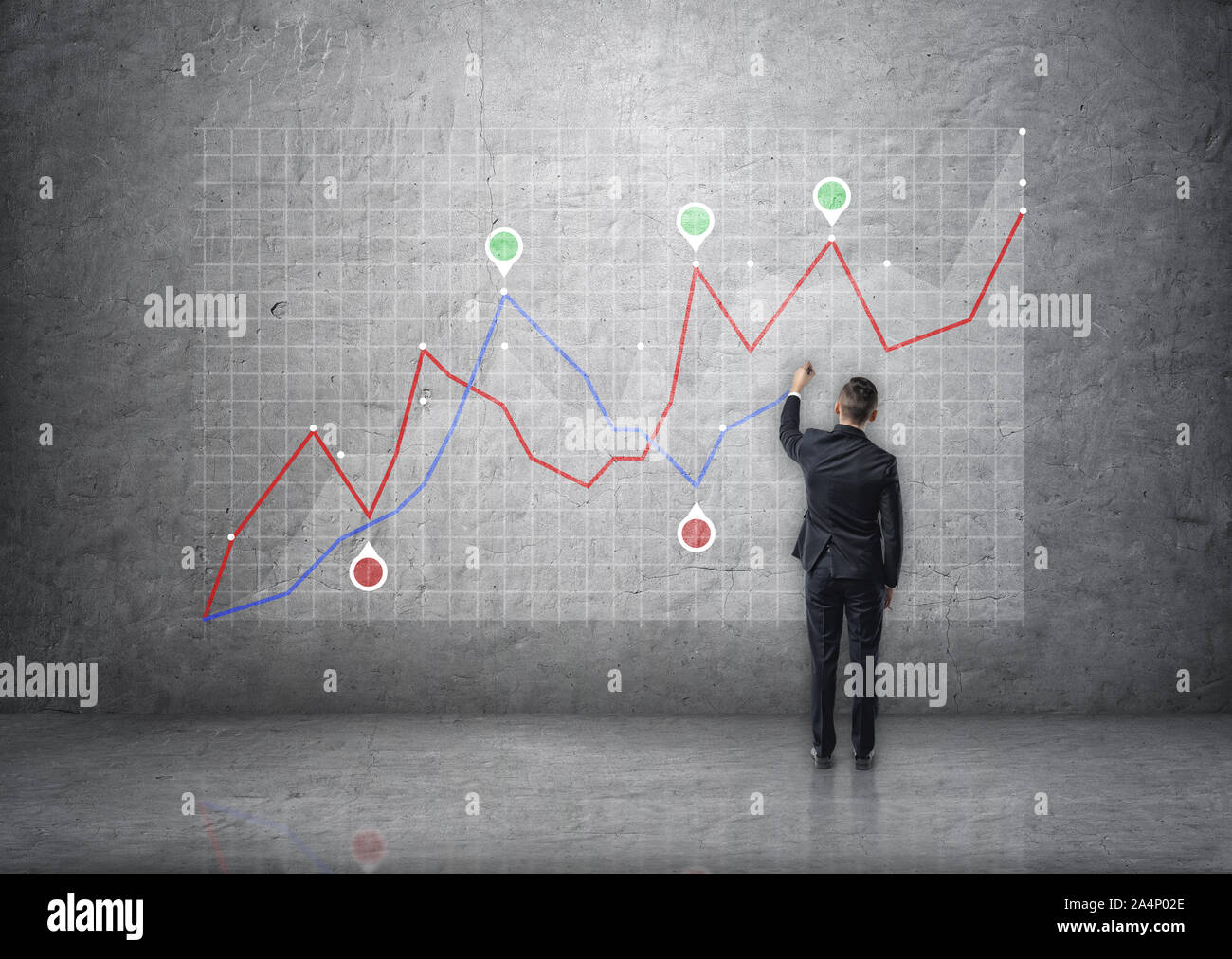 Draw line graph hi-res stock photography and images - Alamy
