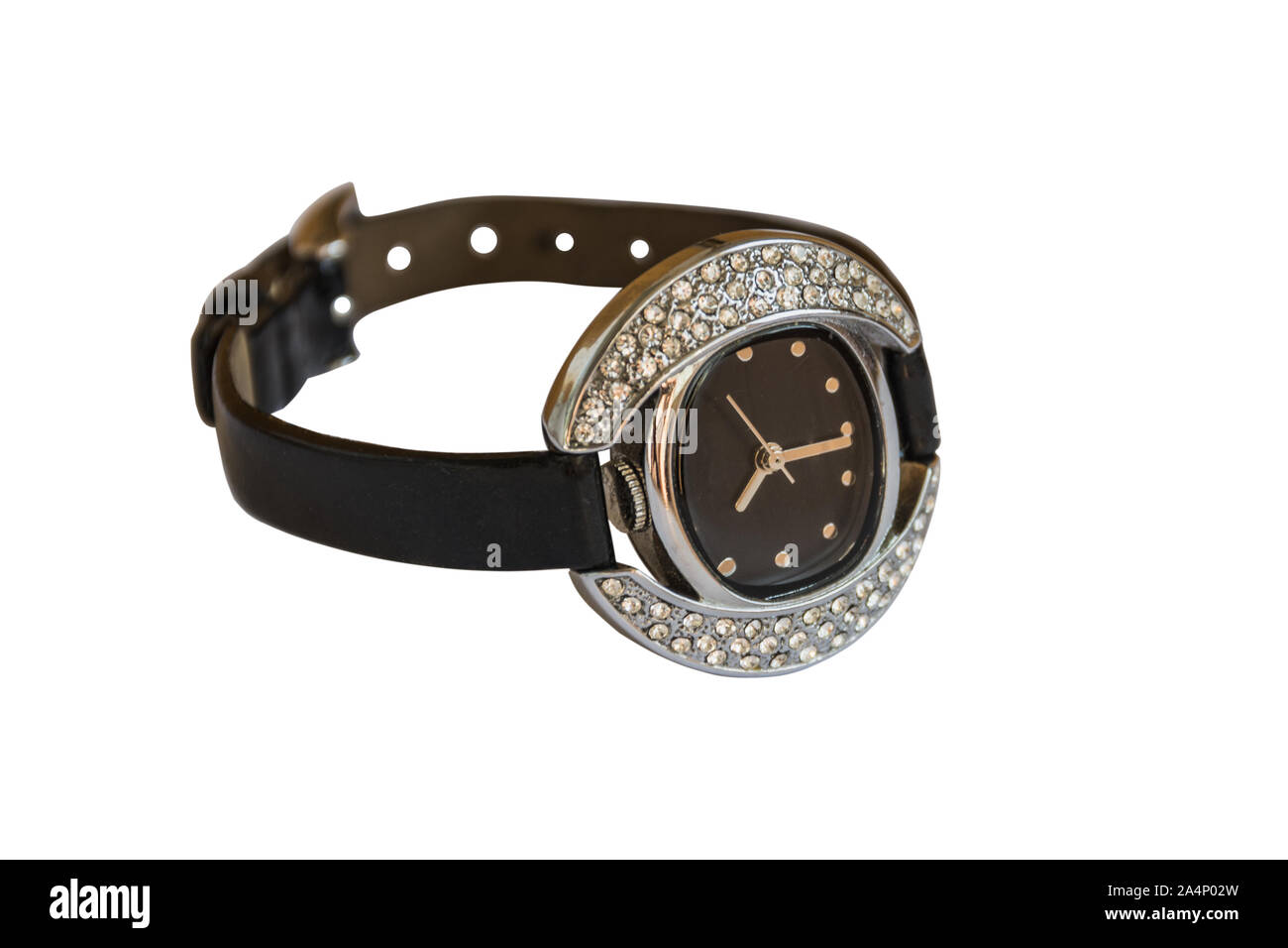 Hand woman watch on Cut Out Stock Images & Pictures - Alamy