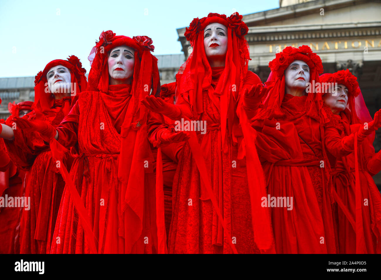 Extinction Rebellion October Rebellion in Trafalgar Square - London ...