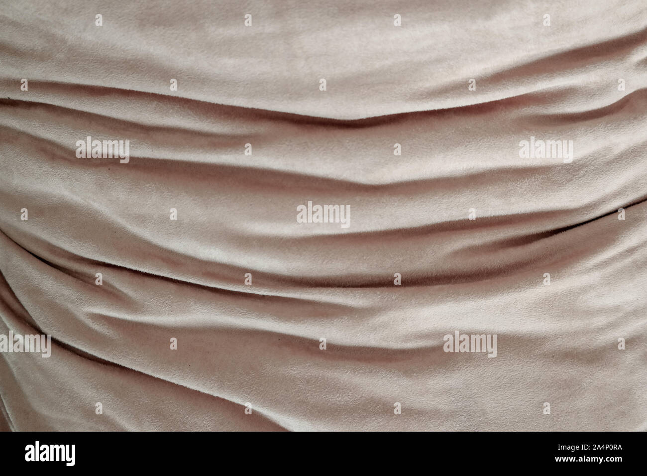 Textile material, background with crease, lumpy, wavy texture and ...