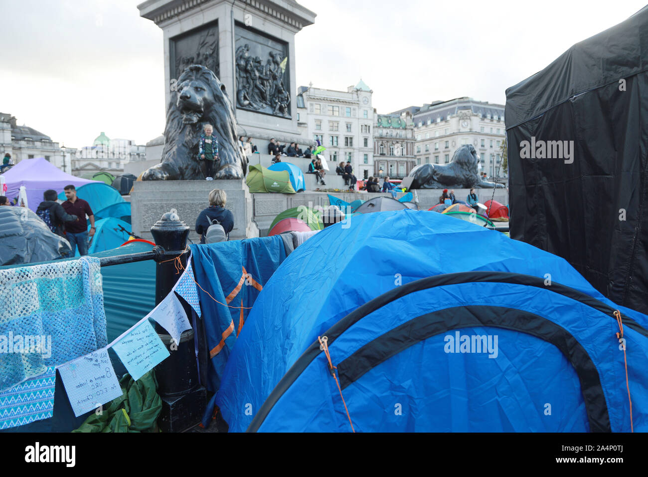Extinction Rebellion October Rebellion in Trafalgar Square - London ...
