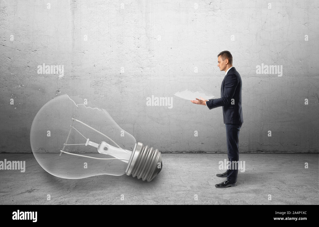 Broken light bulb floor hi-res stock photography and images - Alamy