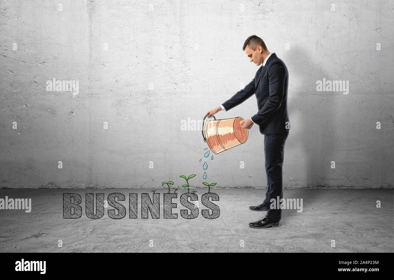 Man pouring bucket water hi-res stock photography and images - Alamy