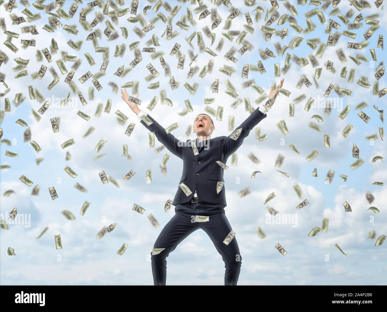 Money rain hi-res stock photography and images - Alamy