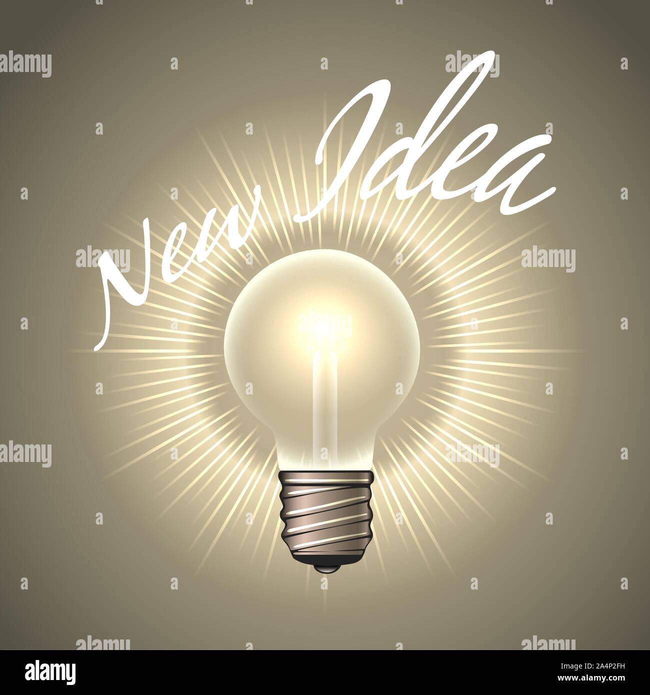 Creative business concept light bulb Stock Vector Images - Alamy