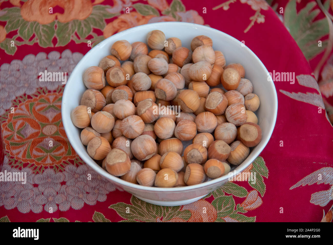 Food background. Hazelnuts texture. Top view . Hazelnut Nut Health ...