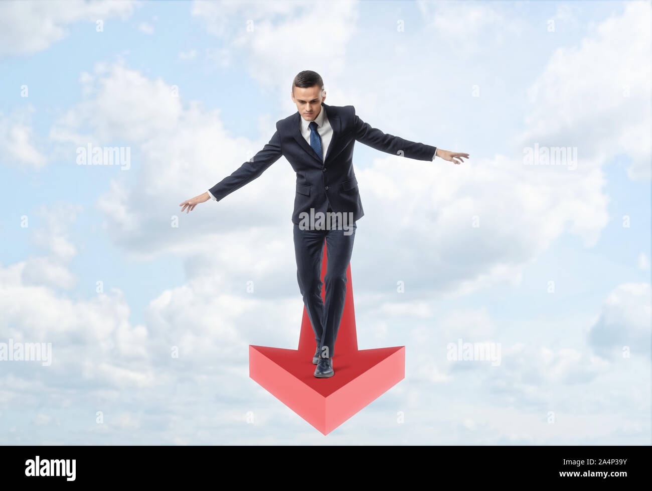Man walk straight line hi-res stock photography and images - Alamy