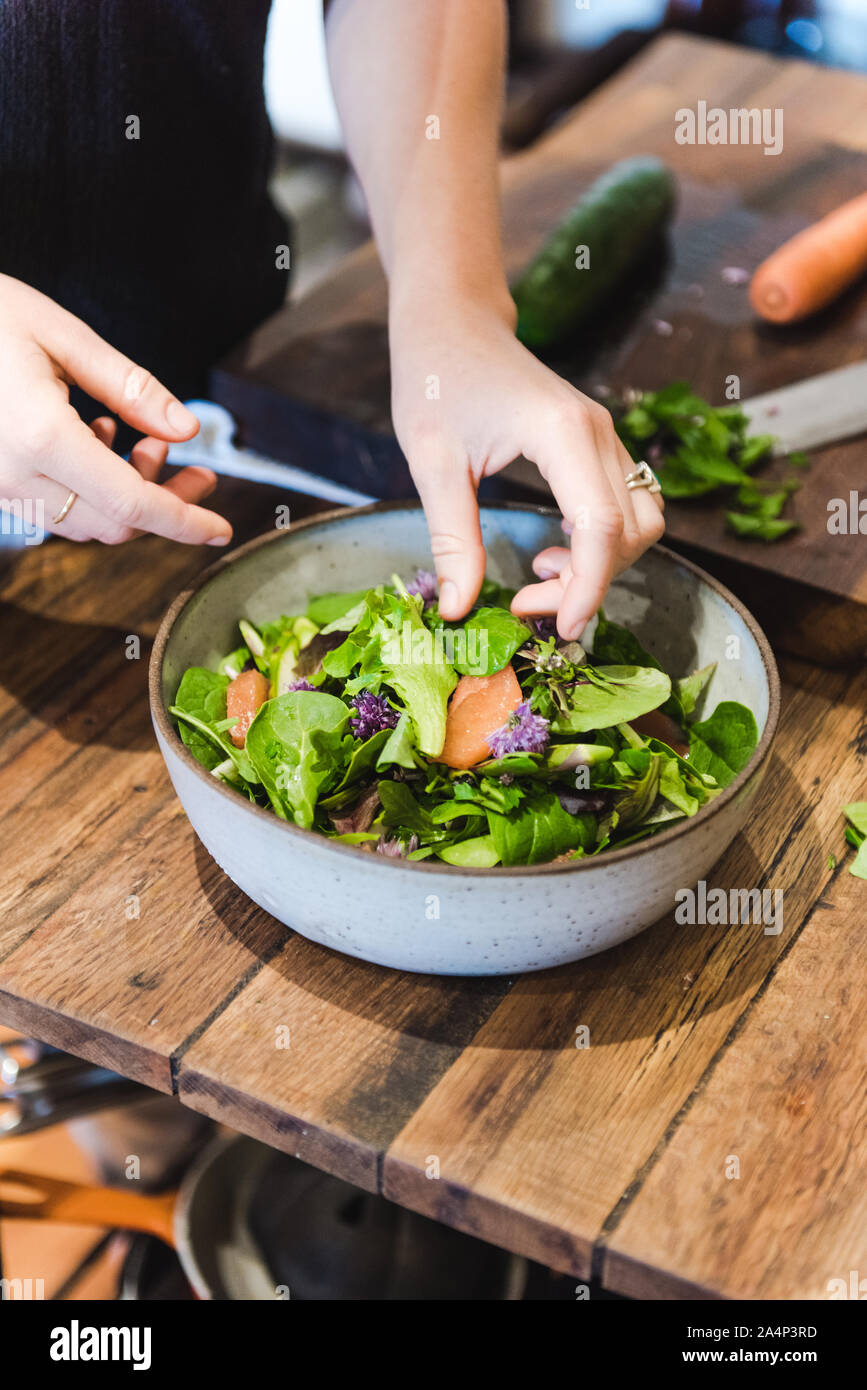 Preparing a Meal at home Stock Photo - Alamy