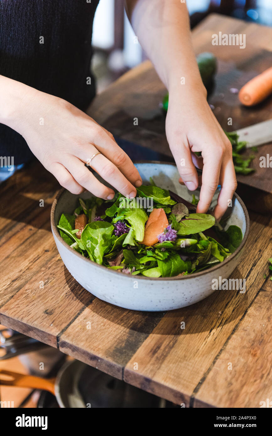 Preparing a Meal at home Stock Photo - Alamy