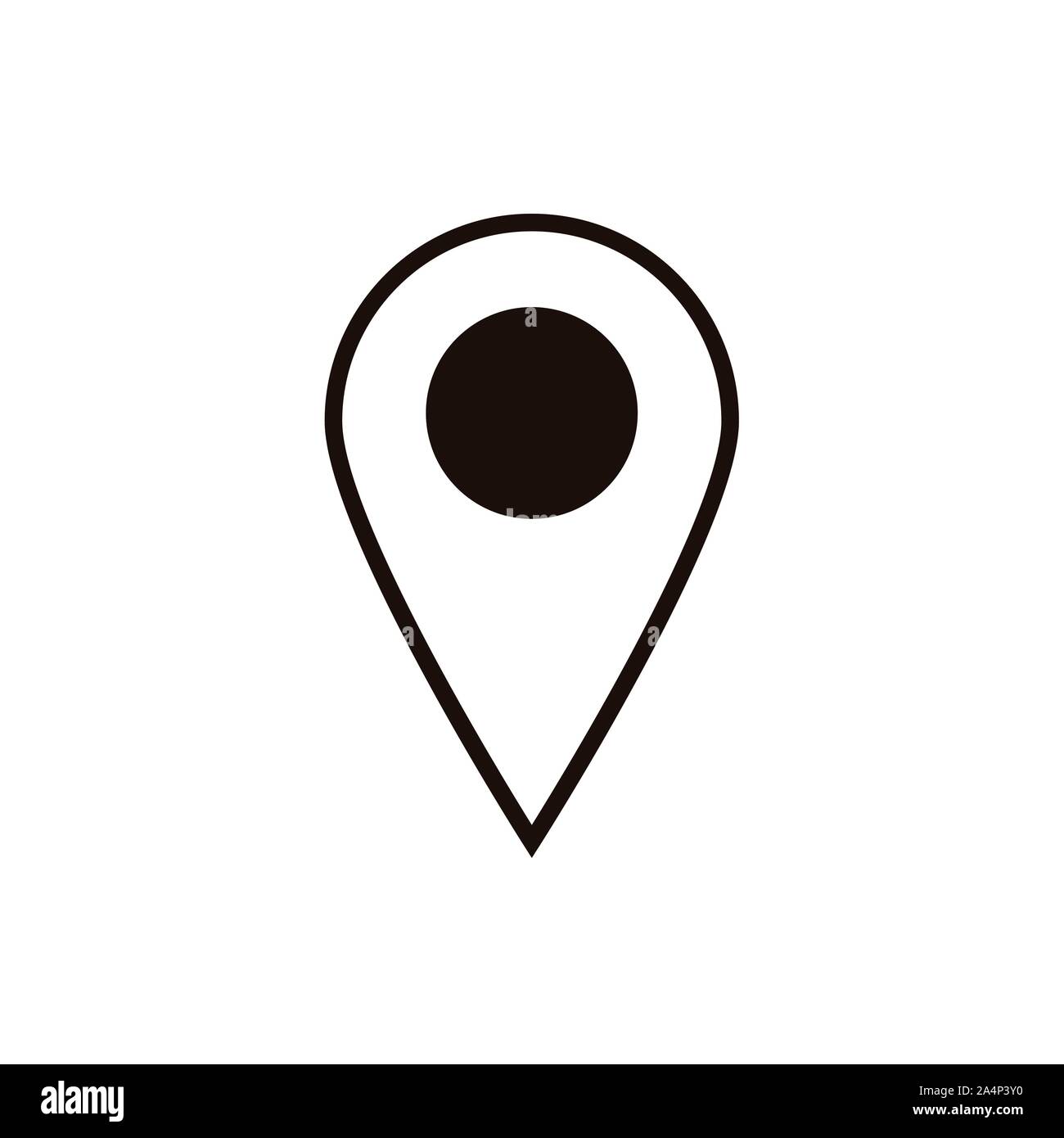 Gps mark design, travel navigation route road and location theme Vector ...