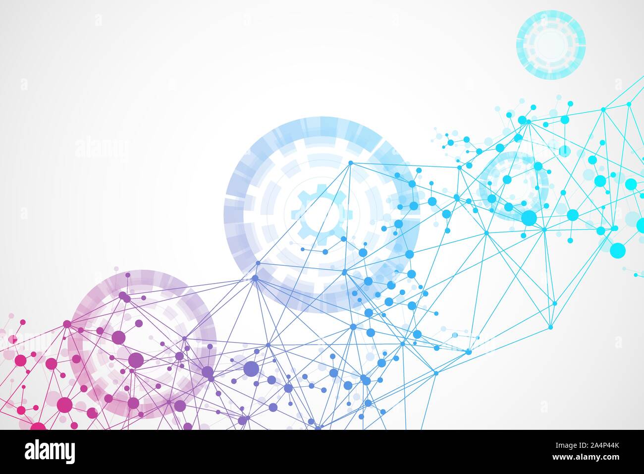 Big Data Visualization Background. Modern futuristic virtual abstract ...