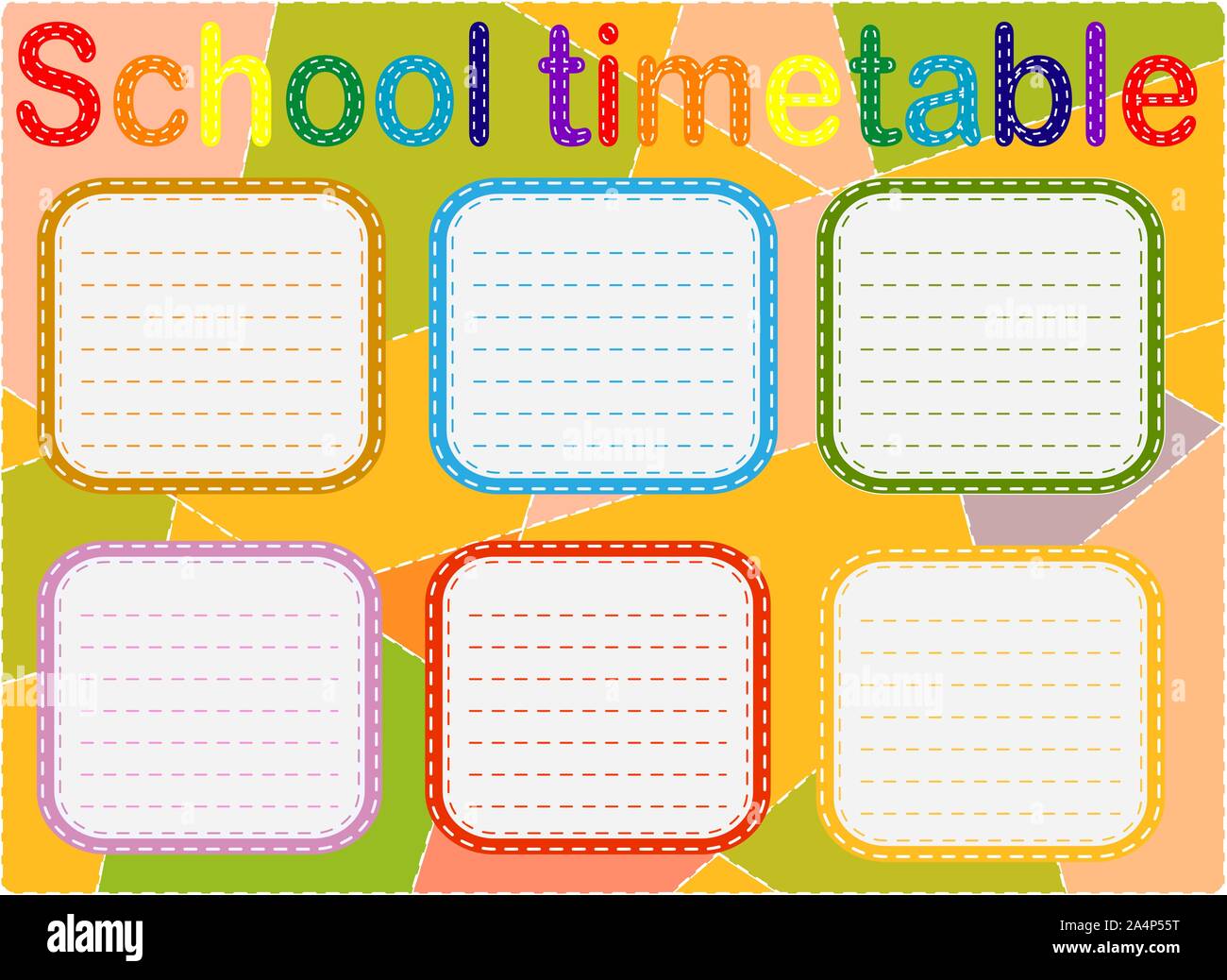 background frame design of School Timetable, Schedule,Weekly school ...