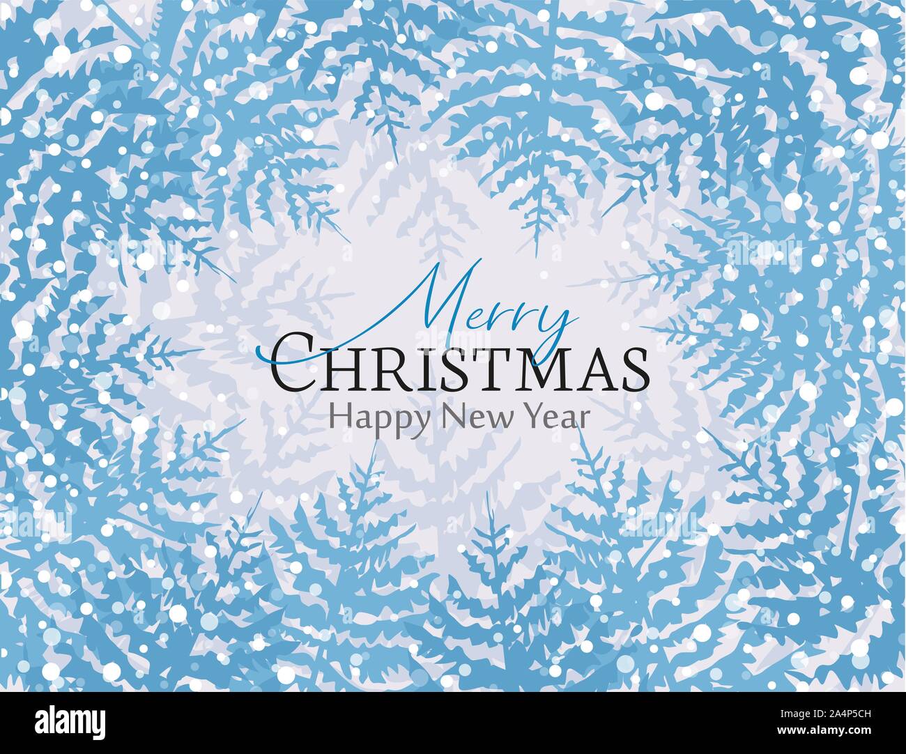 Winter landscape wonderland forest Stock Vector Images - Alamy