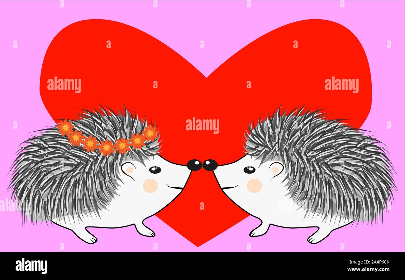 Female hedgehog Stock Vector Images - Alamy