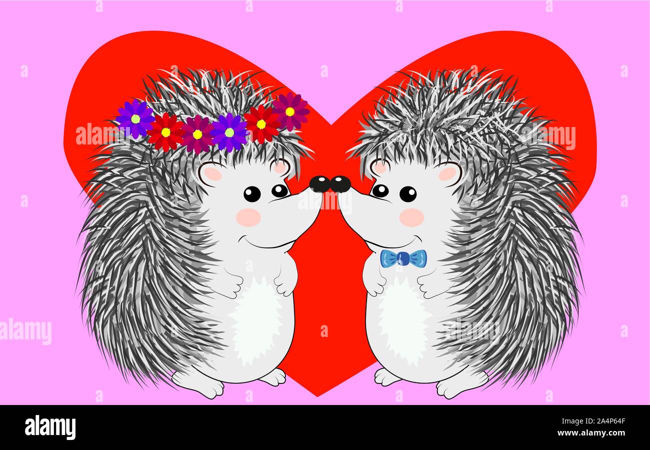 Female hedgehog Stock Vector Images - Alamy