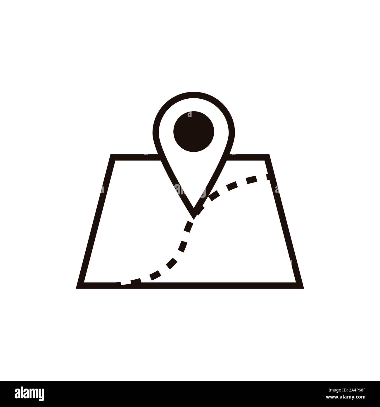 Gps mark design, travel navigation route road and location theme Vector ...
