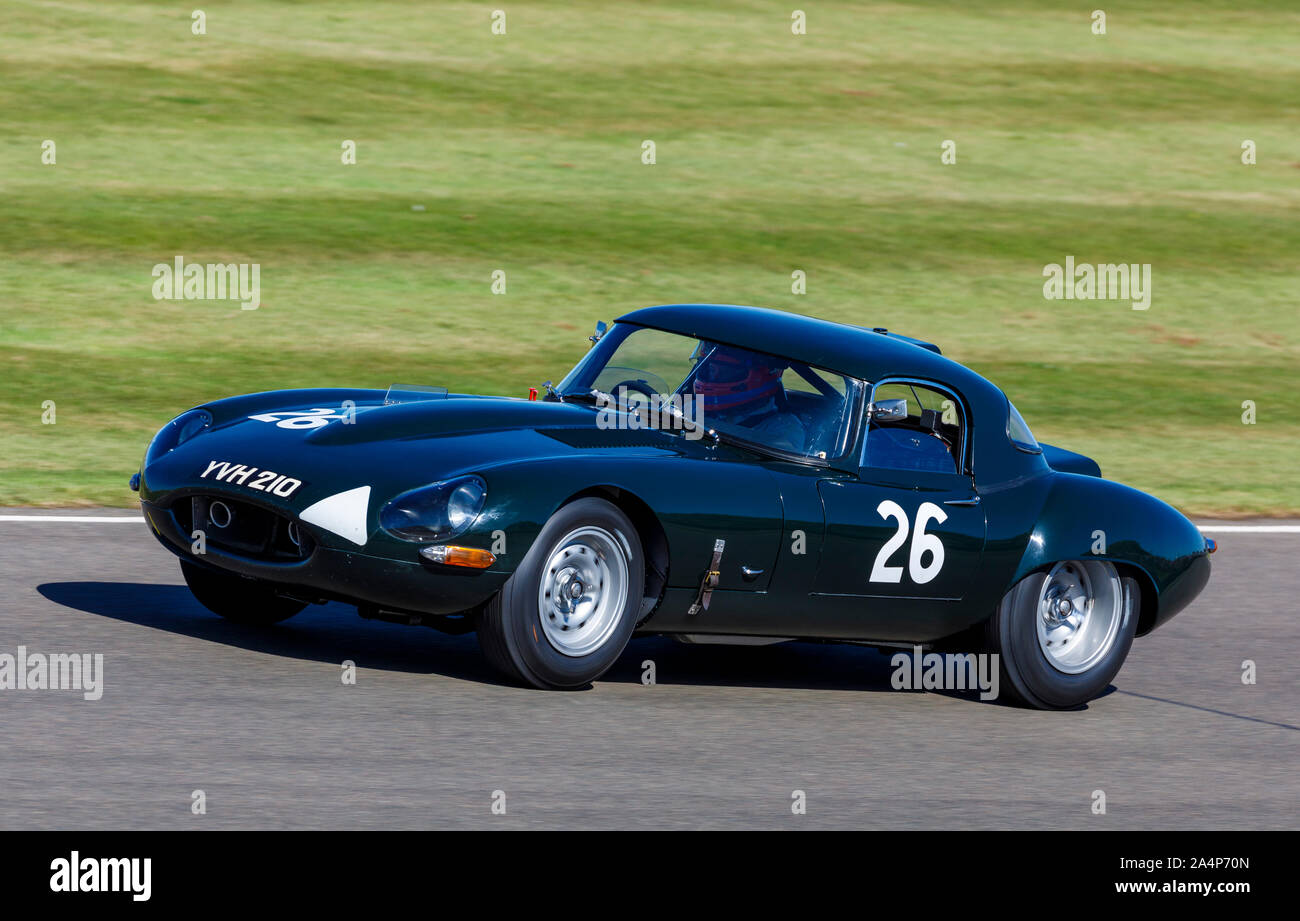 1963 Jaguar E-Type "Lightweight" with driver Tiff Needell during the ...