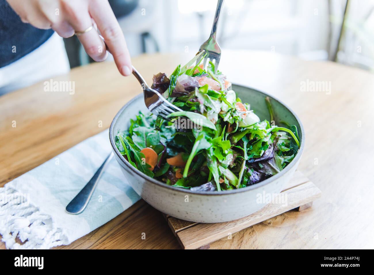 Preparing a Meal at home Stock Photo - Alamy