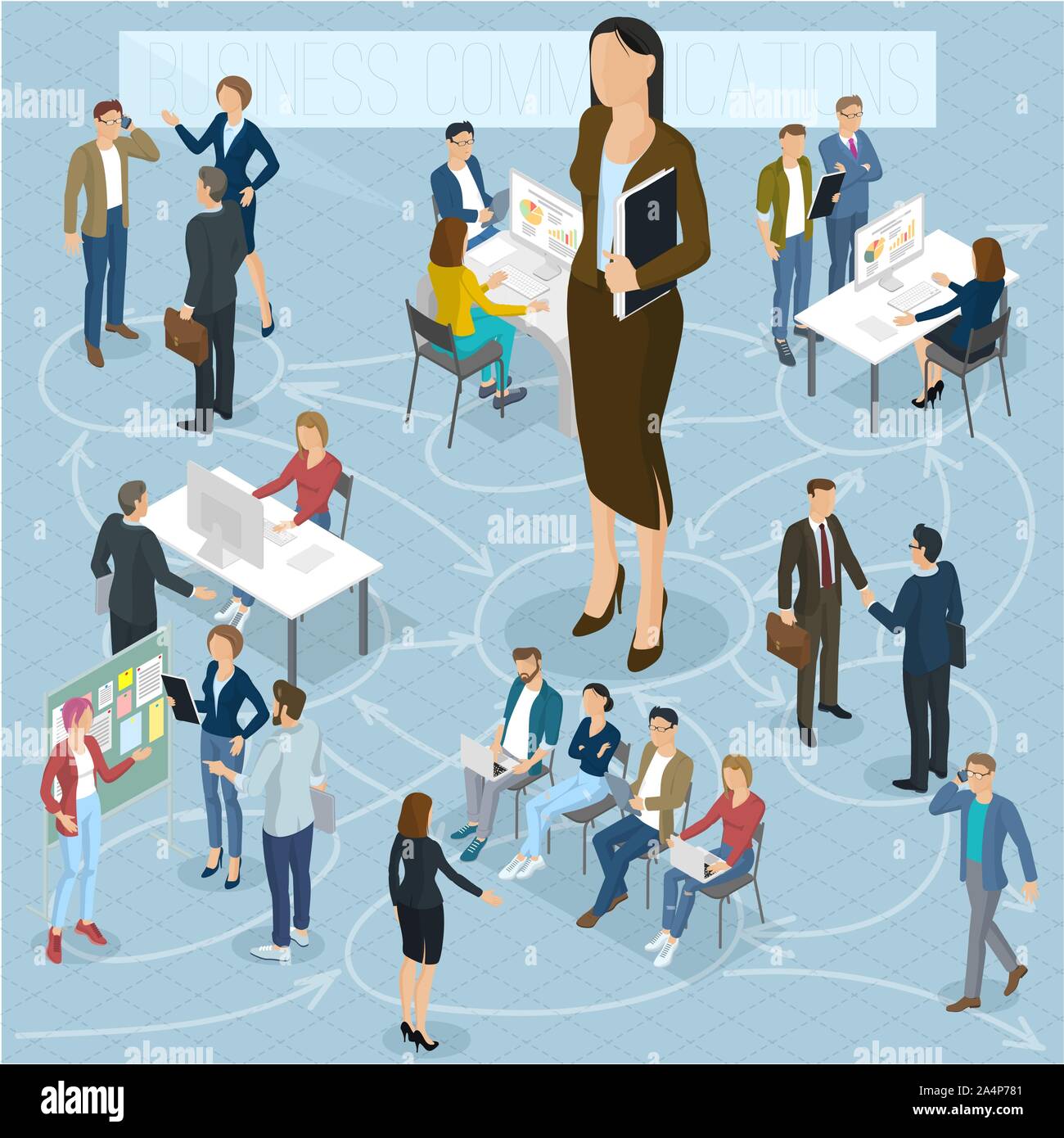 Isometric people vector set Stock Vector Image & Art - Alamy