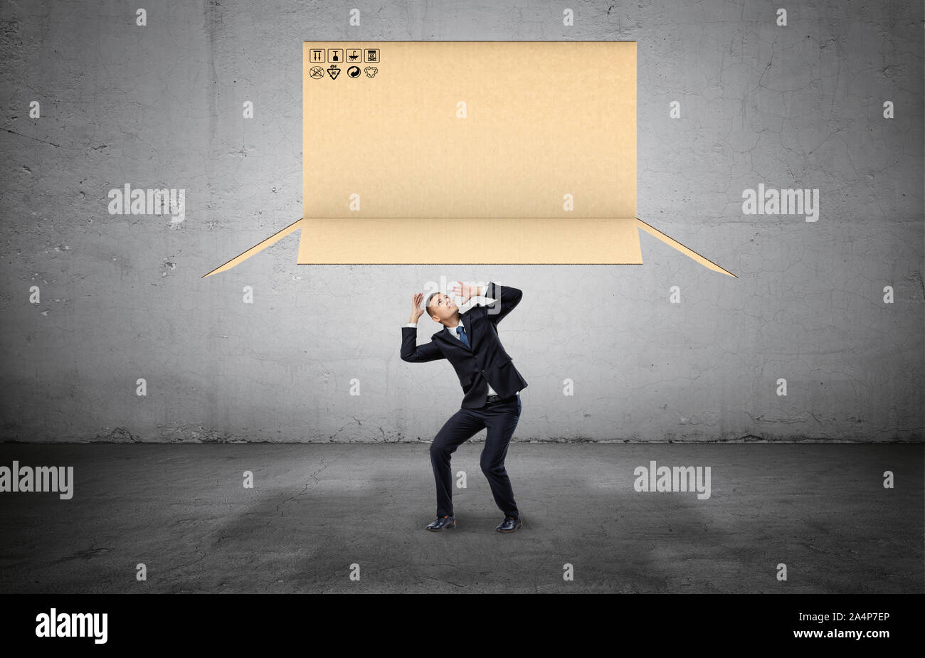 Person cowering hi-res stock photography and images - Alamy