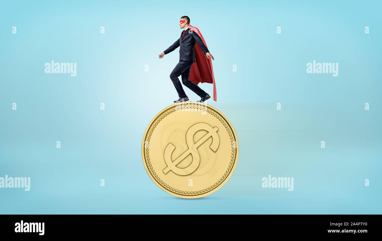 Business super hero dollar sign hi-res stock photography and images - Alamy