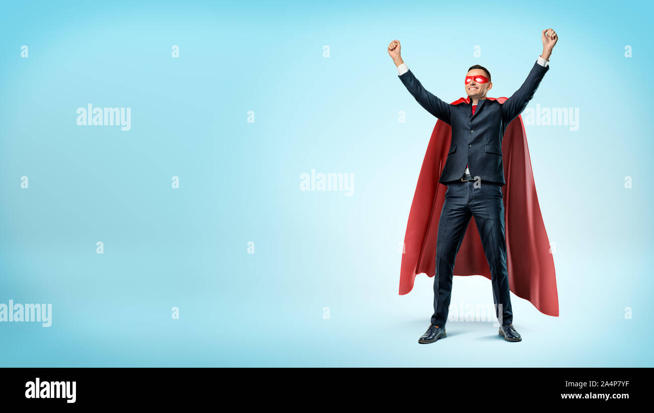 Hand businessman victory pose hi-res stock photography and images - Alamy