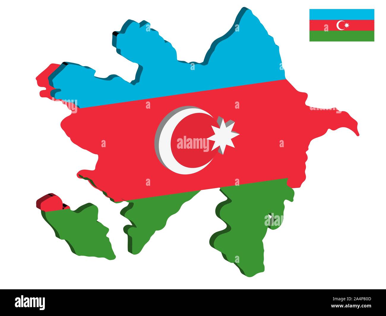 Azerbaijan 3d Stock Vector Images - Alamy