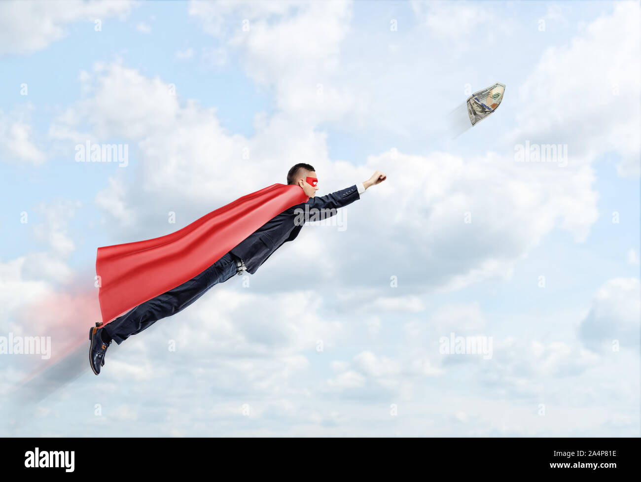 Superhero cape flying hi-res stock photography and images - Alamy
